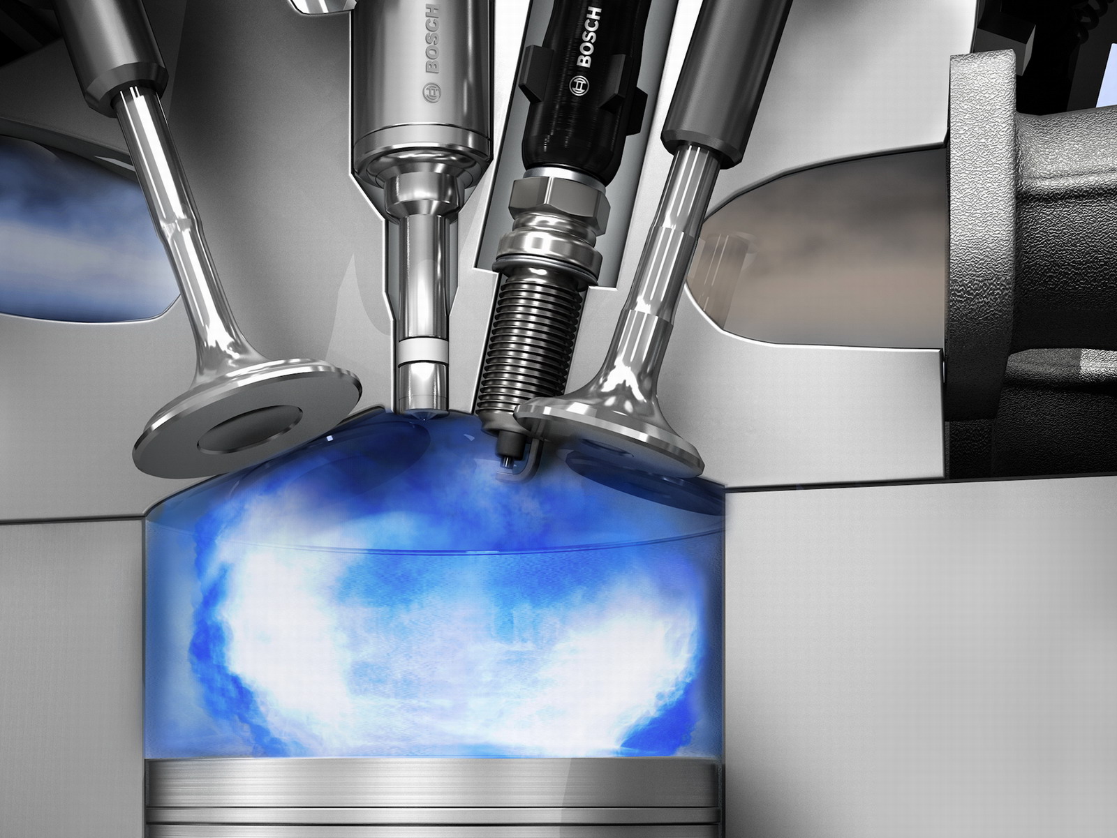 Двигатель с неразделенными камерами сгорания непосредственный впрыск ...